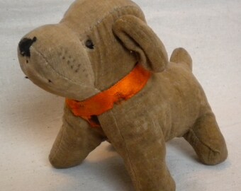 Vintage stuffed dog | Etsy