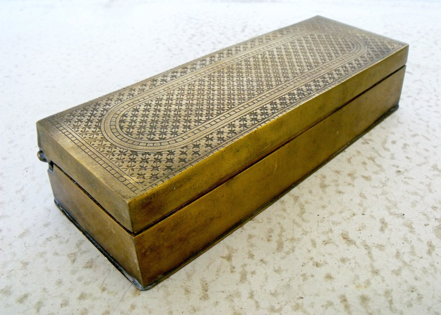 Heavy Brass Box Hinged Engraved Keepsake Storage – Haute Juice