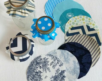 Fabric jar topper | Etsy