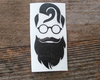 Beard sticker | Etsy