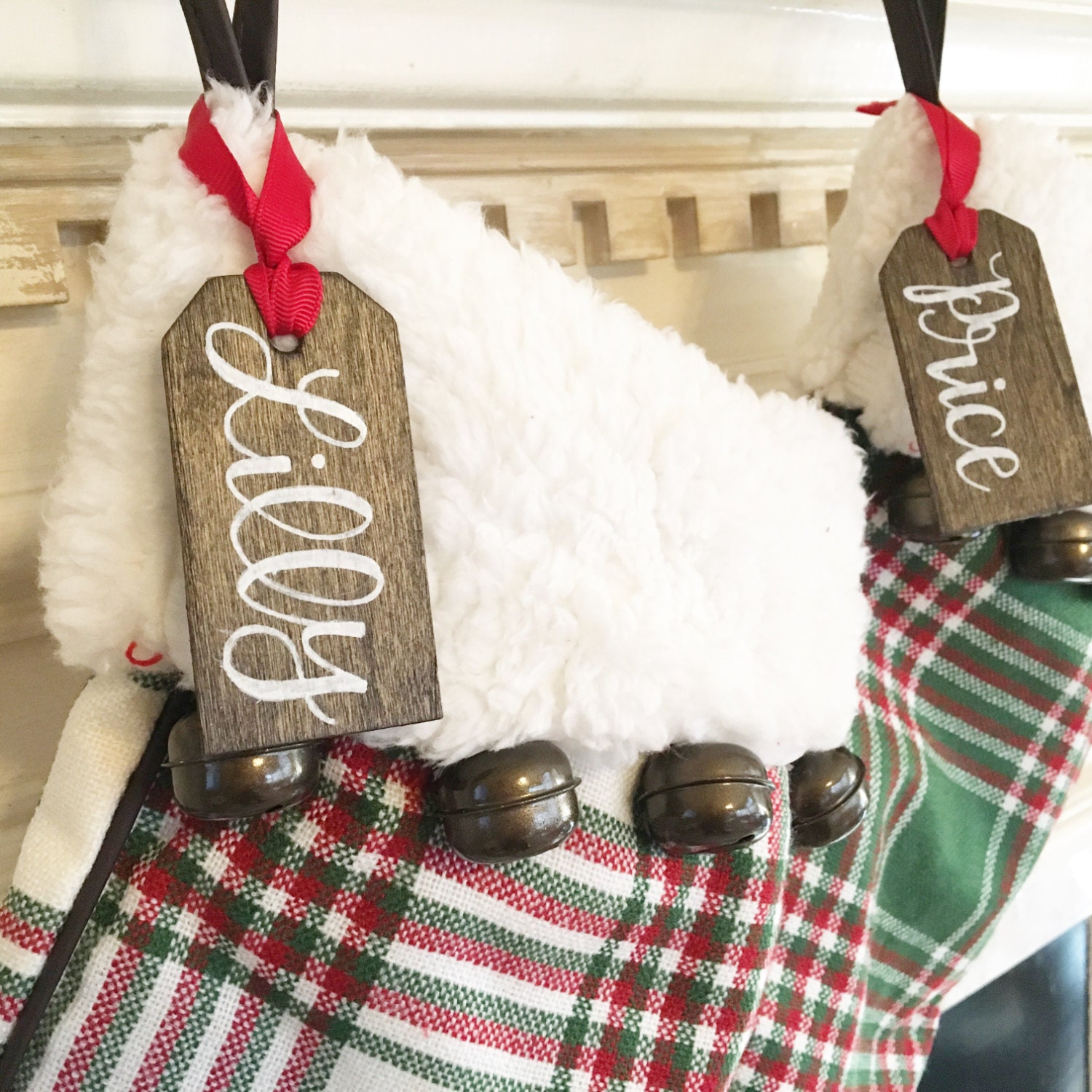 Personalized Christmas Stocking Name Tags