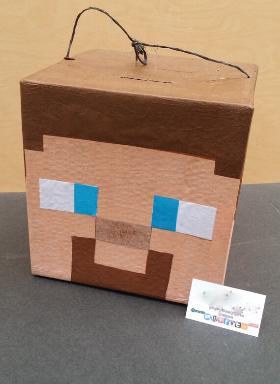 Super Cool Mine Craft Steve Head Pinata Minecraft Party