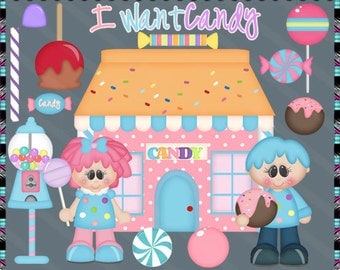 Sweet shop clip art | Etsy