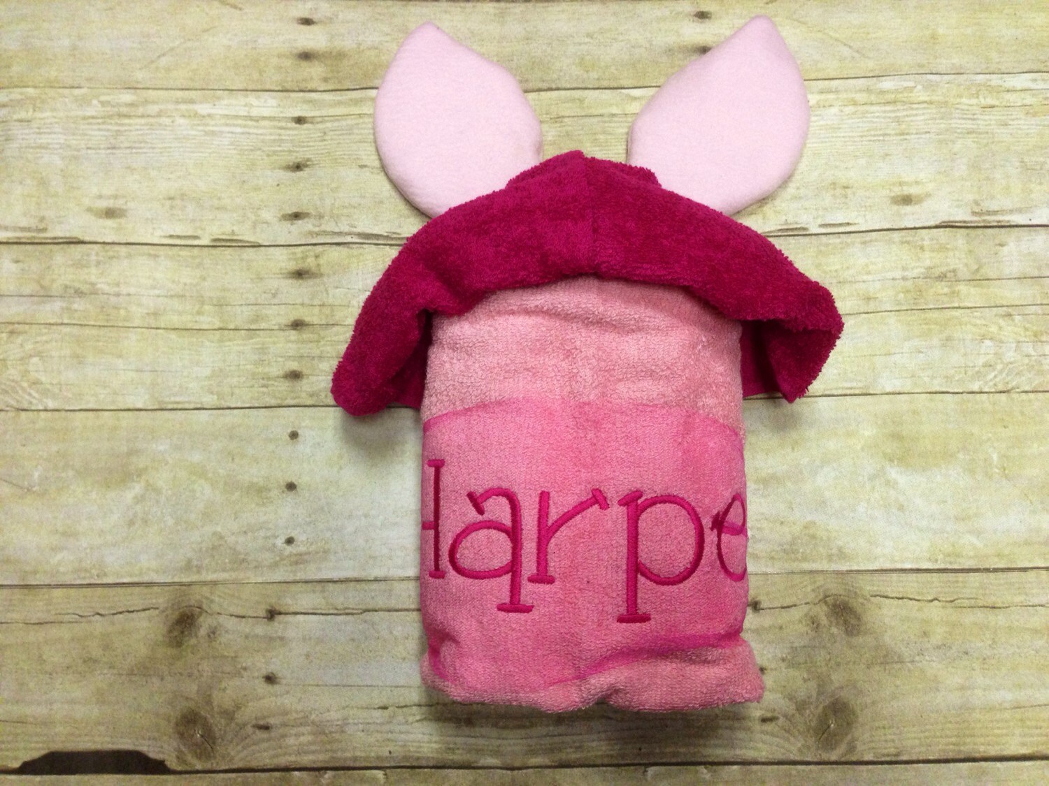 Piglet Hooded Towels for Kids Winnie the Pooh Bath Towels for