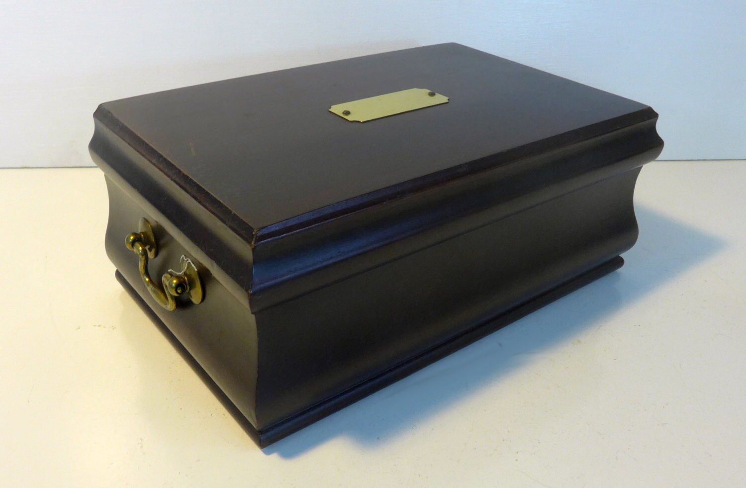 Eureka MFG Wood Jewelry Box - Vintage Reed & Barton Vintage Velvet ...