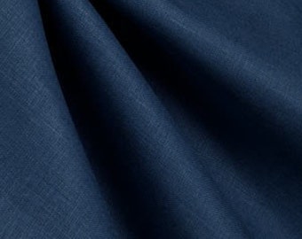 Blue linen fabric | Etsy