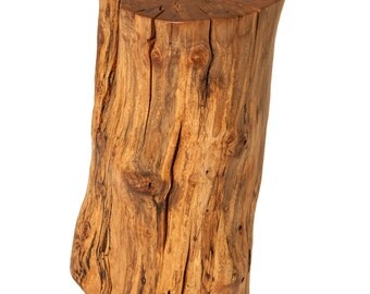 Red oak tree stump end table by IngrainedElegance on Etsy