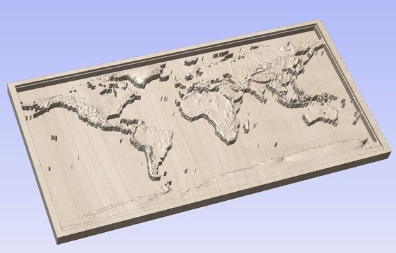 Earth 3D Map Model Vectric file