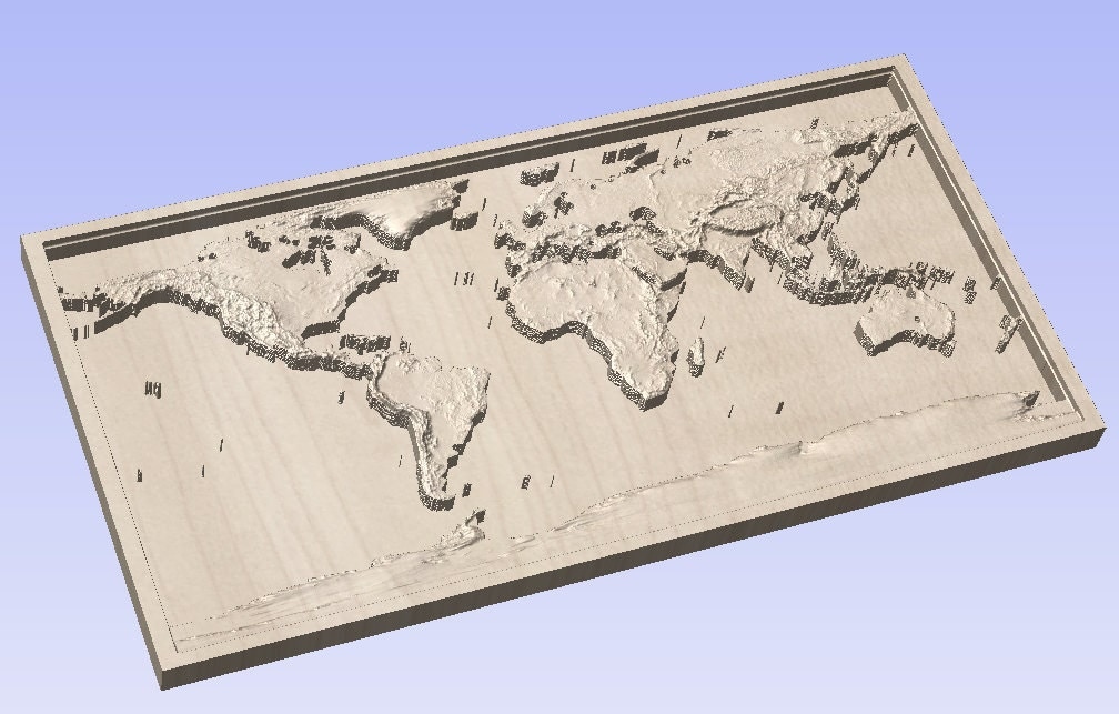 Earth 3D Map Model Vectric file