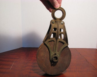 Rustic pulley | Etsy