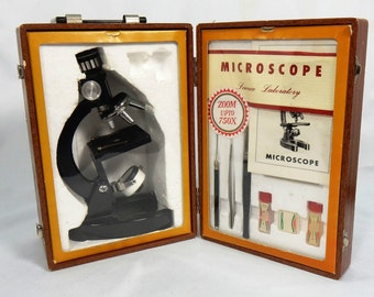 Unique vintage microscope related items | Etsy