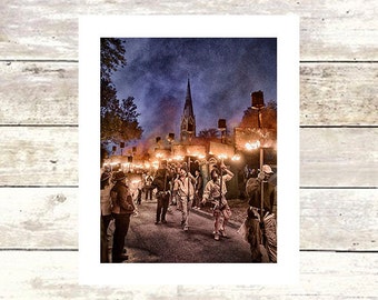 Flambeaux art | Etsy