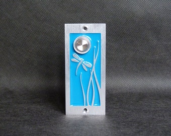 Hummingbird Doorbell with Lighted Button by ModishMetalArt on Etsy