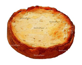 Retro cheesecake art | Etsy