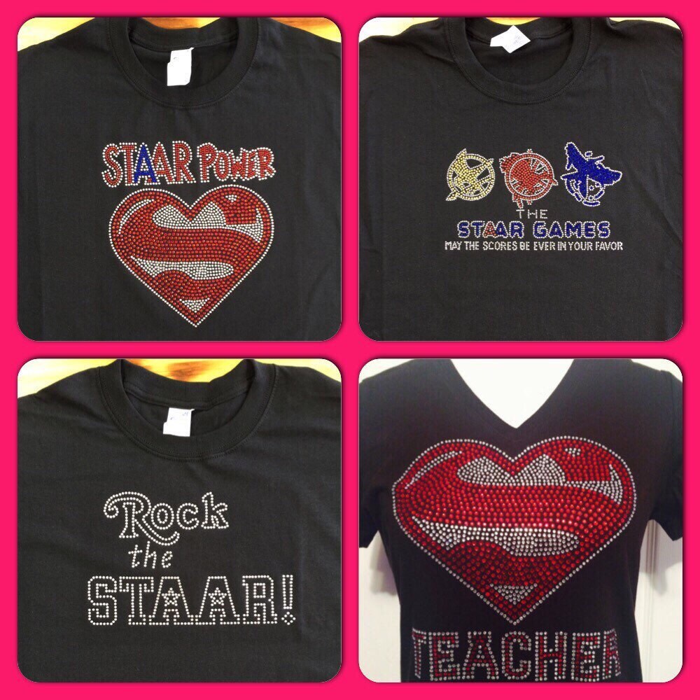 Teacher T Shirts Ser Of 4 Staar Power Super By Twistofbling