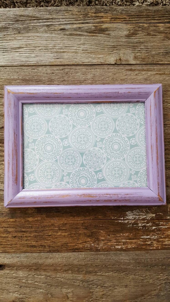 Light Purple 8x10 Distressed Frame by ScrappyHappyShay on Etsy