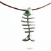 Fish Bone Necklace Fishbone Pendant Fish Bone by INNOCENTIJEWELRY