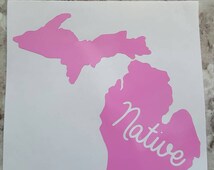 Unique michigan car decal related items | Etsy