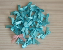 Unique small blue bows related items | Etsy