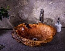 Unique wood vessel sink related items | Etsy