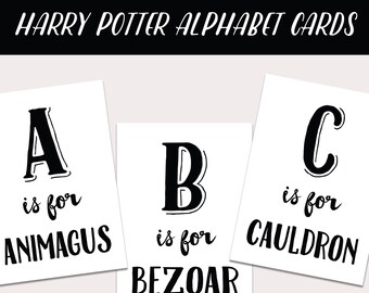 Potter alphabet | Etsy