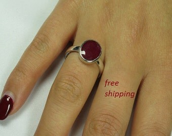 Unique small ruby ring related items | Etsy