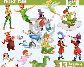 Peter pan clipart | Etsy