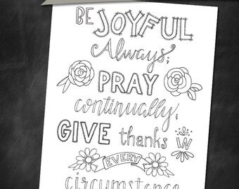 Bible Verse Coloring Page // Philippians 4:13 by FarBetterThings0