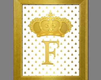 Crown letter f | Etsy