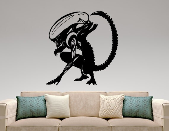 Alien Wall Decal Movie Stickers Superhero Murals Home Interior