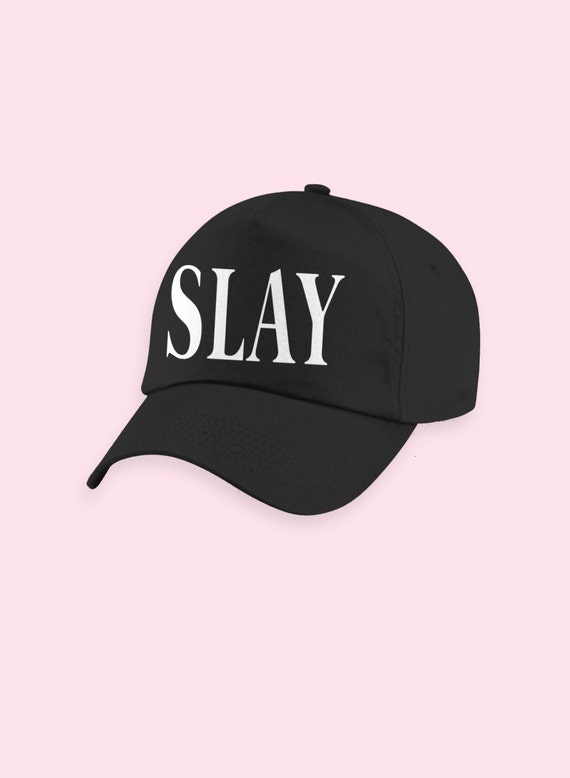 SLAY HAT Cap Baseball Cap I Slay Woes Cute Accessories by YELLMART