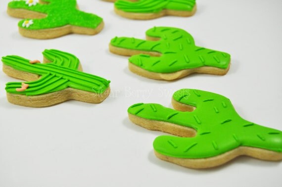 Cactus Cacti Sugar Cookies Desert Arizona Love Wild