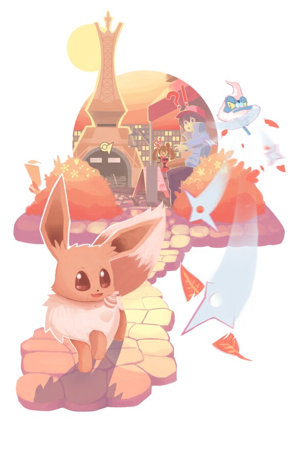 Eevee Run Away by ProjectHanabi on Etsy