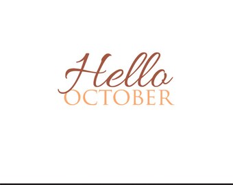 Hello fall svg | Etsy