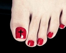 Unique cross nail art related items | Etsy