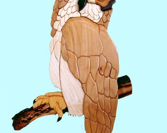 Owl intarsia | Etsy