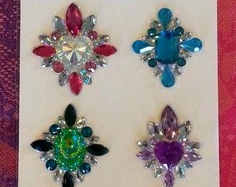 Stick on body jewels | Etsy