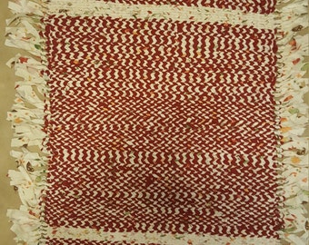 Twined rag rugs | Etsy