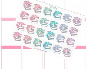 Unique library sticker related items | Etsy