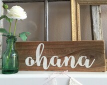 Unique ohana wood sign related items | Etsy