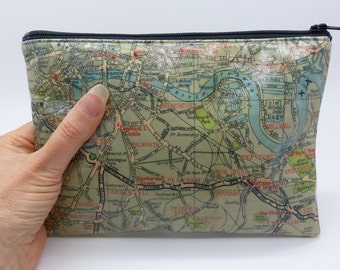 Map pencil case | Etsy