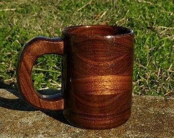 Handcrafted Wood Mug Walnut 12 oz Tankard Wood Beer Mug Beer