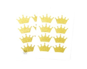 Gold crown stickers | Etsy