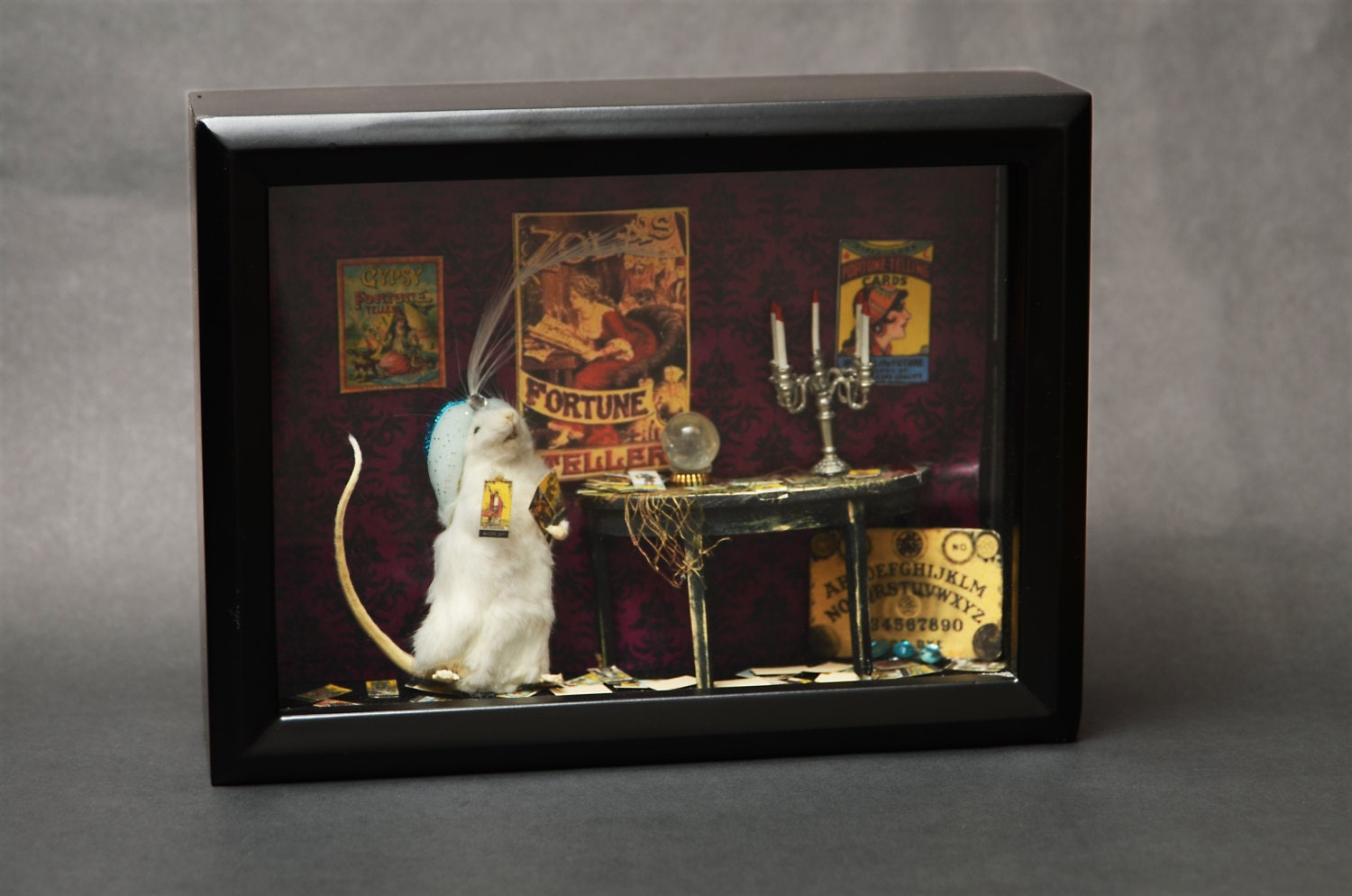 Fortune Teller Gypsy Taxidermy Mouse Diorama
