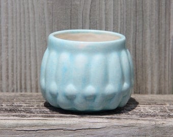 Blue flower pot | Etsy