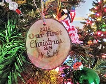 Popular items for wood slice ornament on Etsy