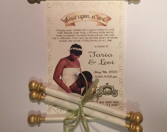 Scroll invitations | Etsy