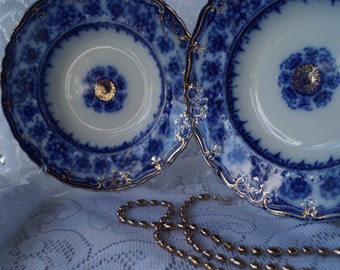 Flow blue dish | Etsy