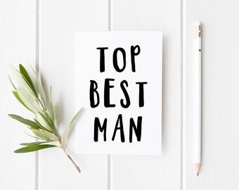 Best man card | Etsy