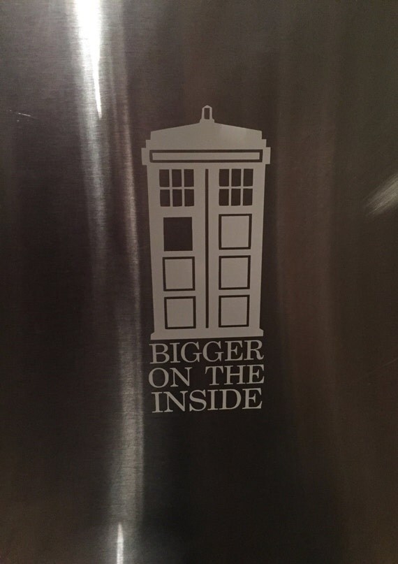 Doctor Who Bigger On The Inside Car Decal Tardis Decal Doctor